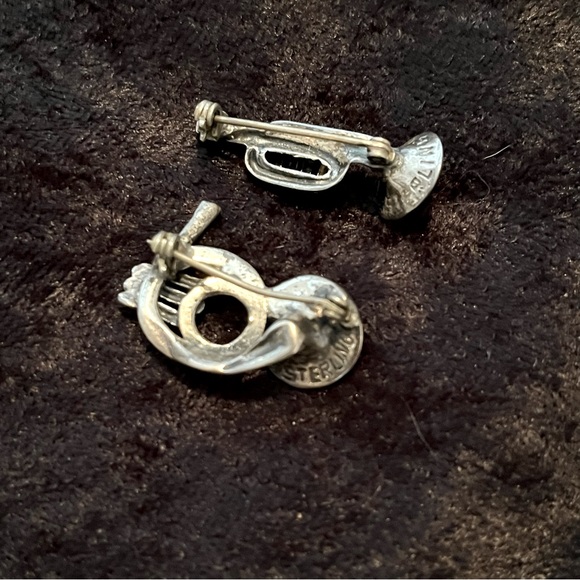 Jewelry | Sterling Hand Crafted Horn Pins | Poshmark